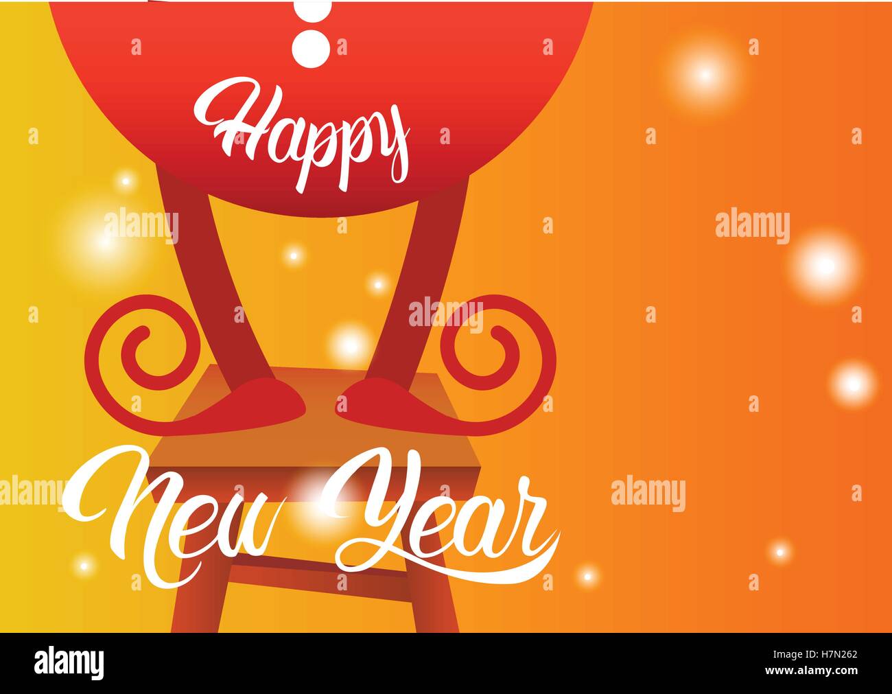 Santa Claus Legs Christmas Holiday Happy New Year Greeting Card ...