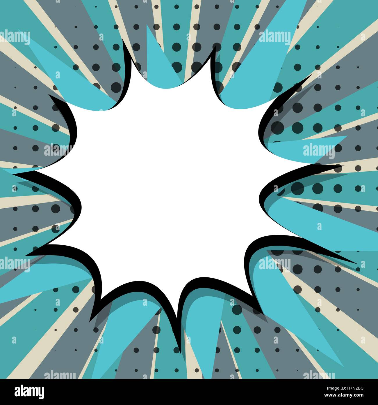 Clear empty boom comic speech bubble Pop Art Style. Retro comic text ...