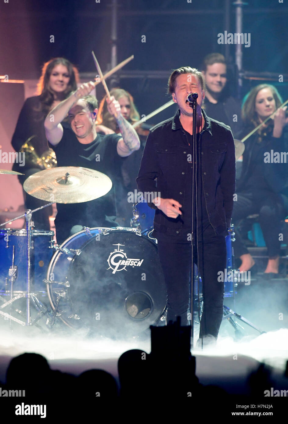 OneRepublic performs during the European MTV Europe Music Awards at the ...