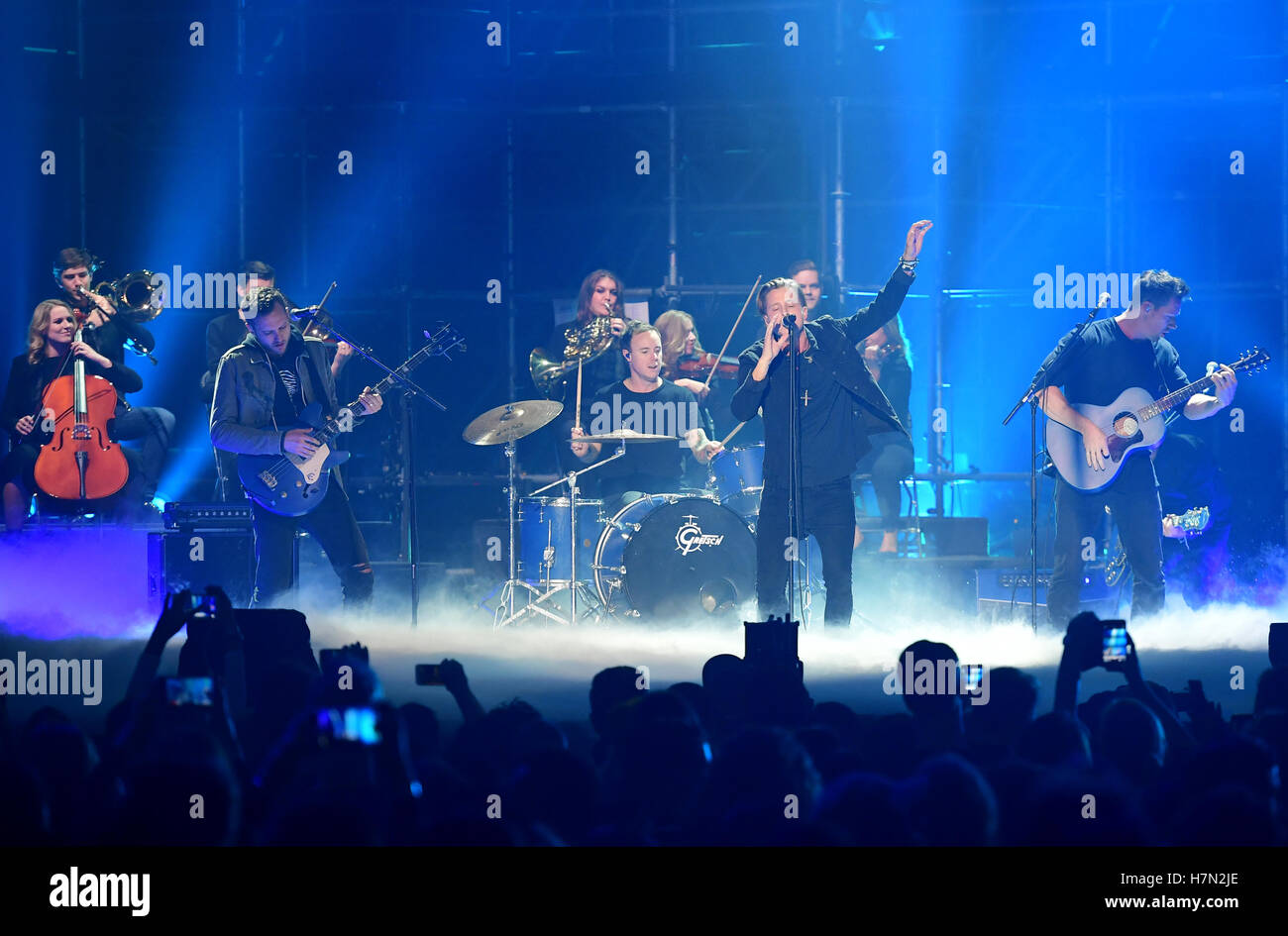 OneRepublic performs during the European MTV Europe Music Awards at the ...