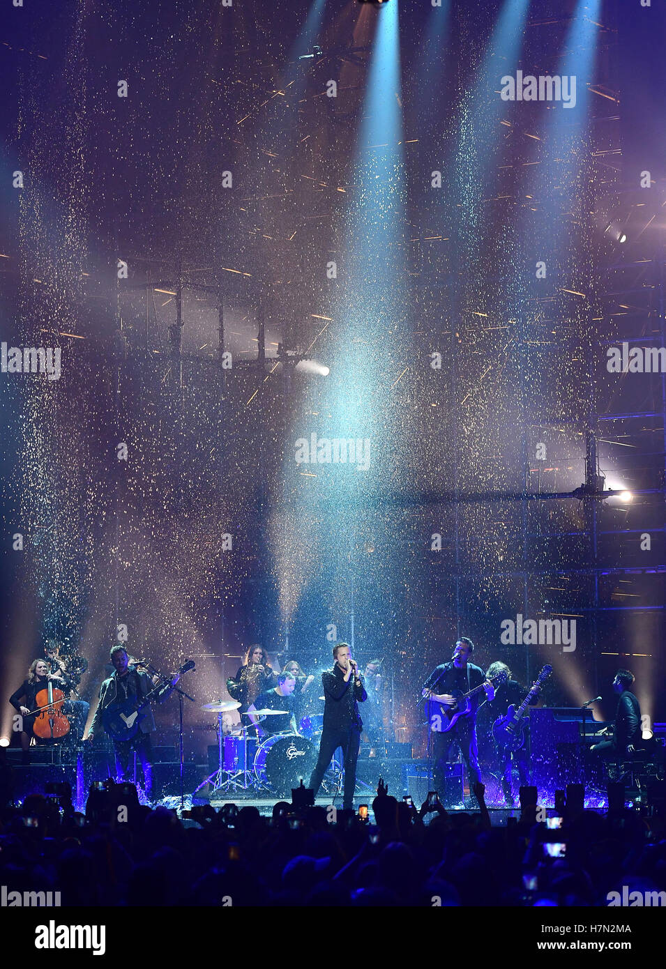 OneRepublic performs during the European MTV Europe Music Awards at the ...