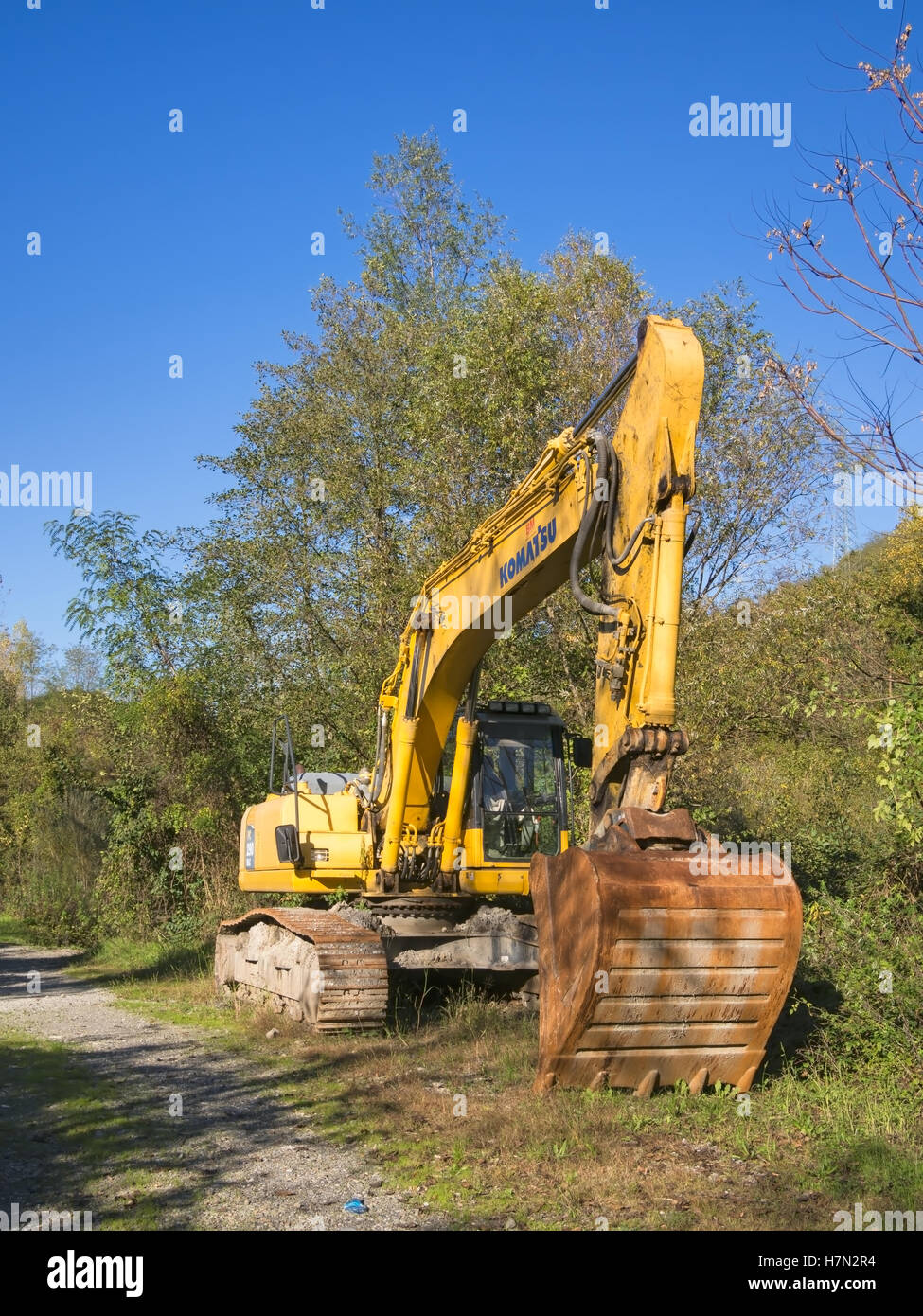 Komatsu digger hi-res stock photography and images - Alamy