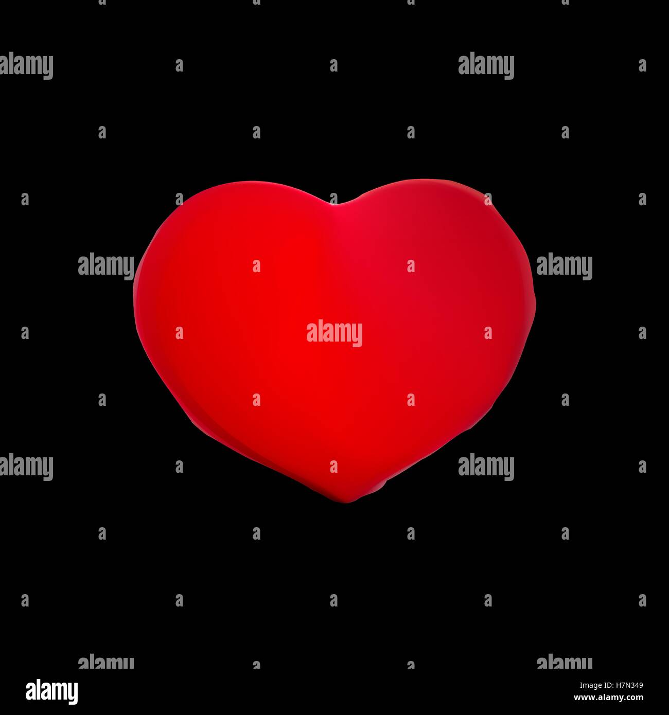 Red heart shape Stock Vector Image & Art - Alamy