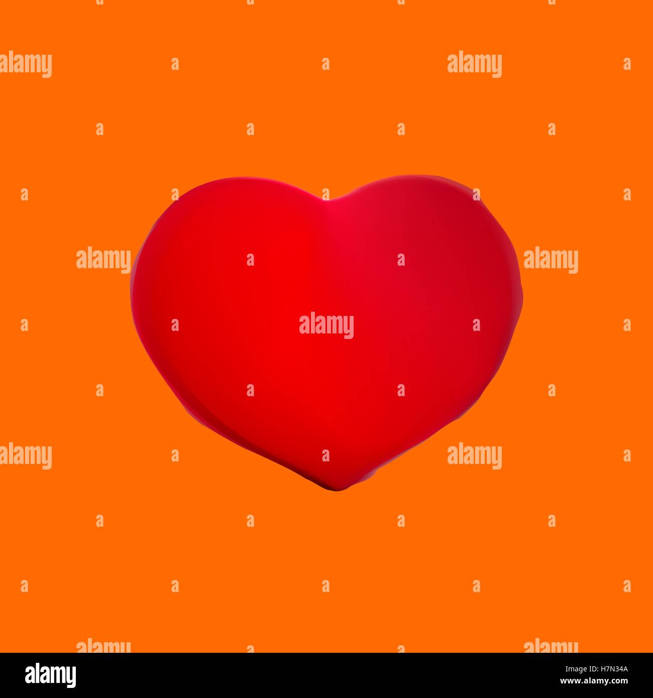 Red heart shape Stock Vector Image & Art - Alamy