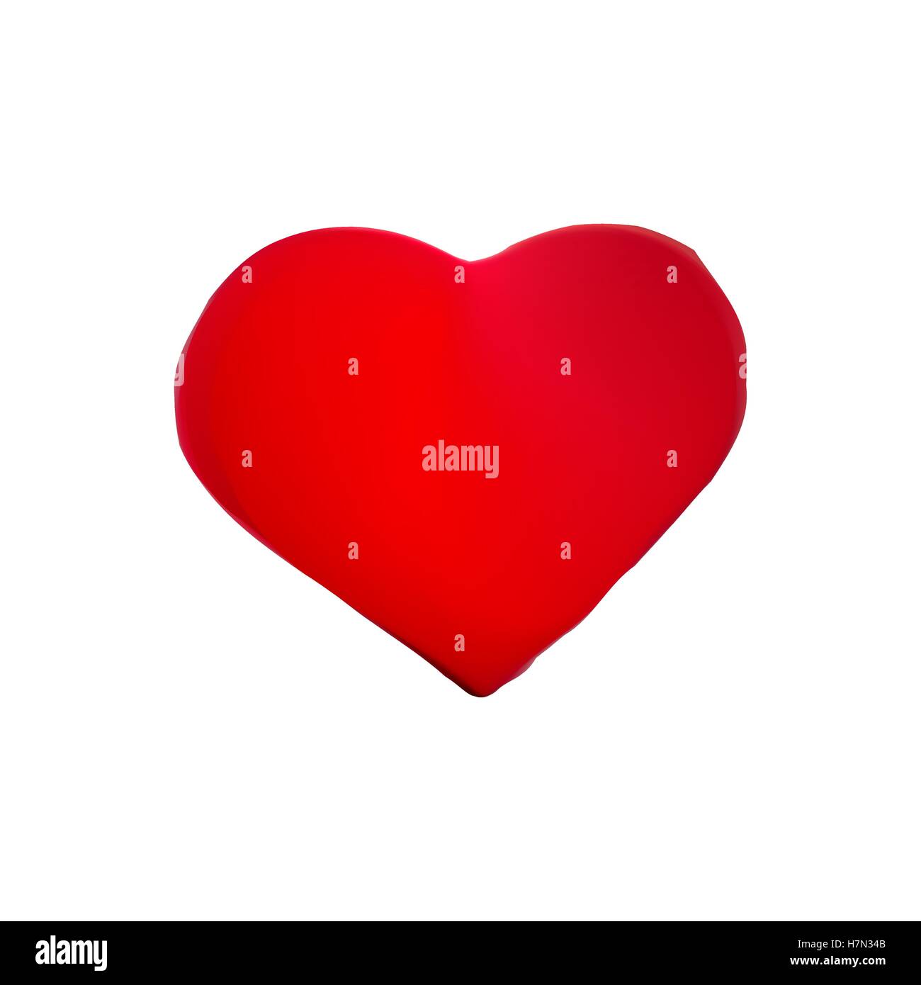 Red heart shape Stock Vector Image & Art - Alamy