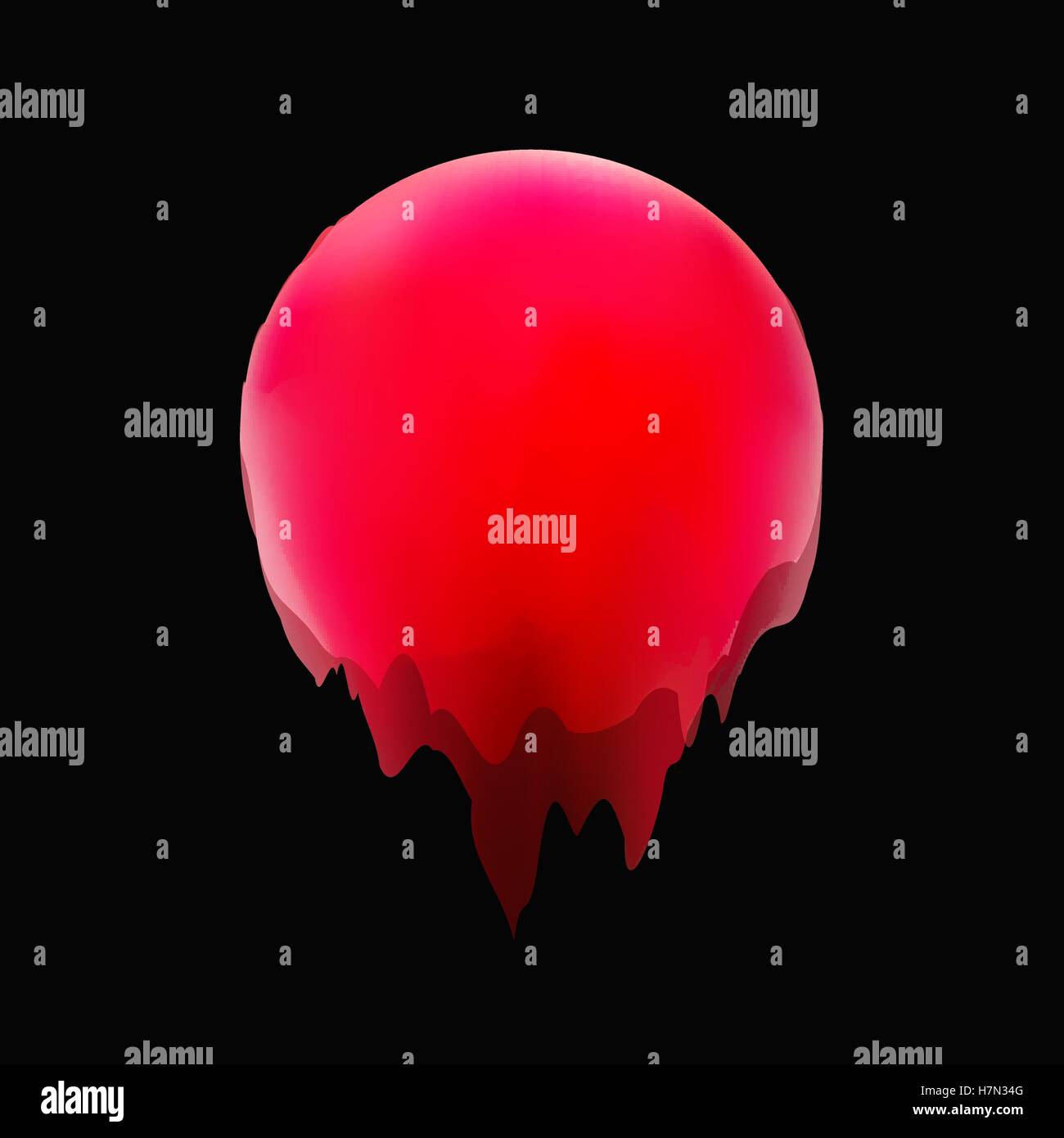 Red fluid abstract shape Stock Vector Image & Art - Alamy