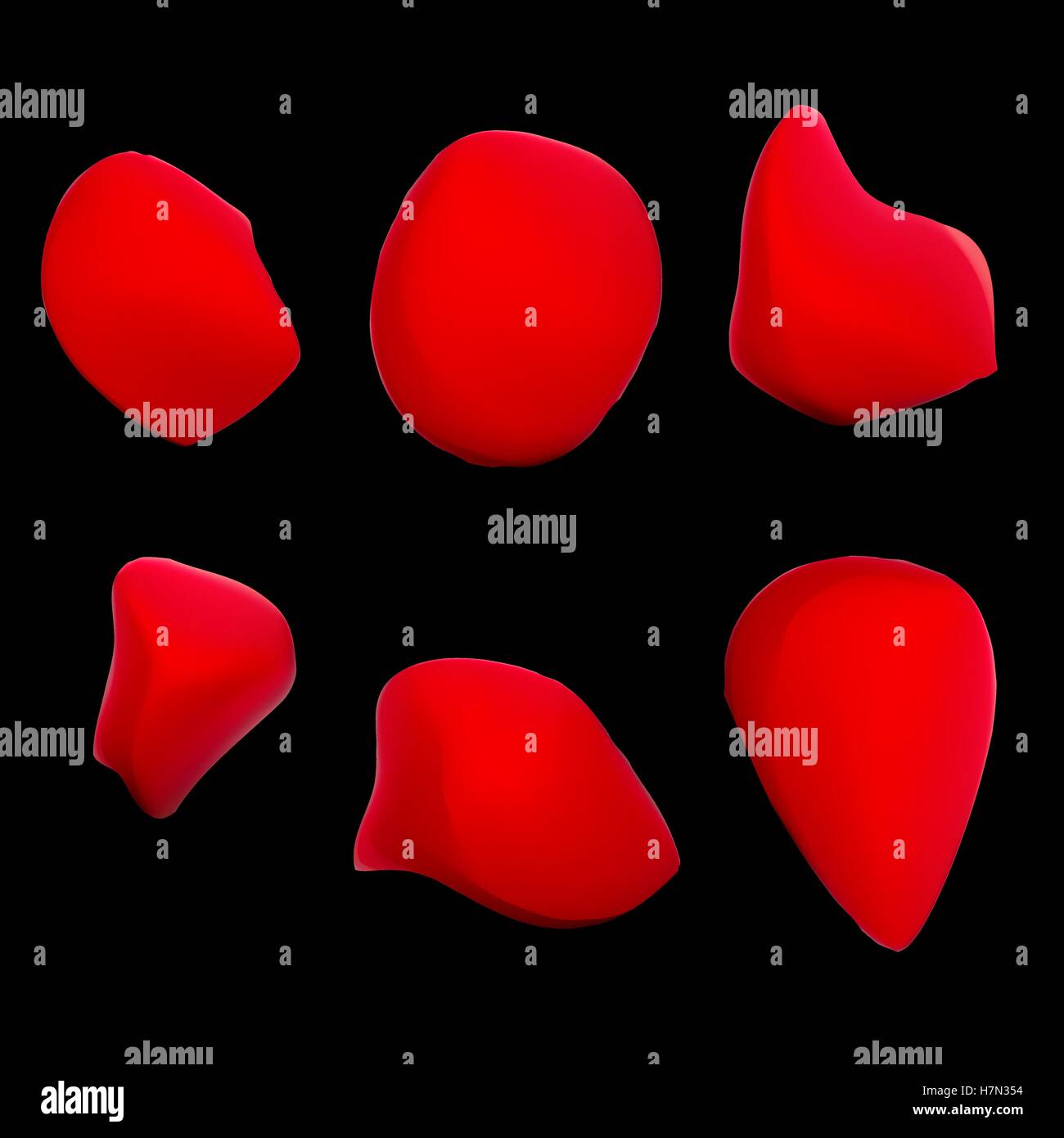 Set of red abstract liquid forms Stock Vector Image & Art - Alamy