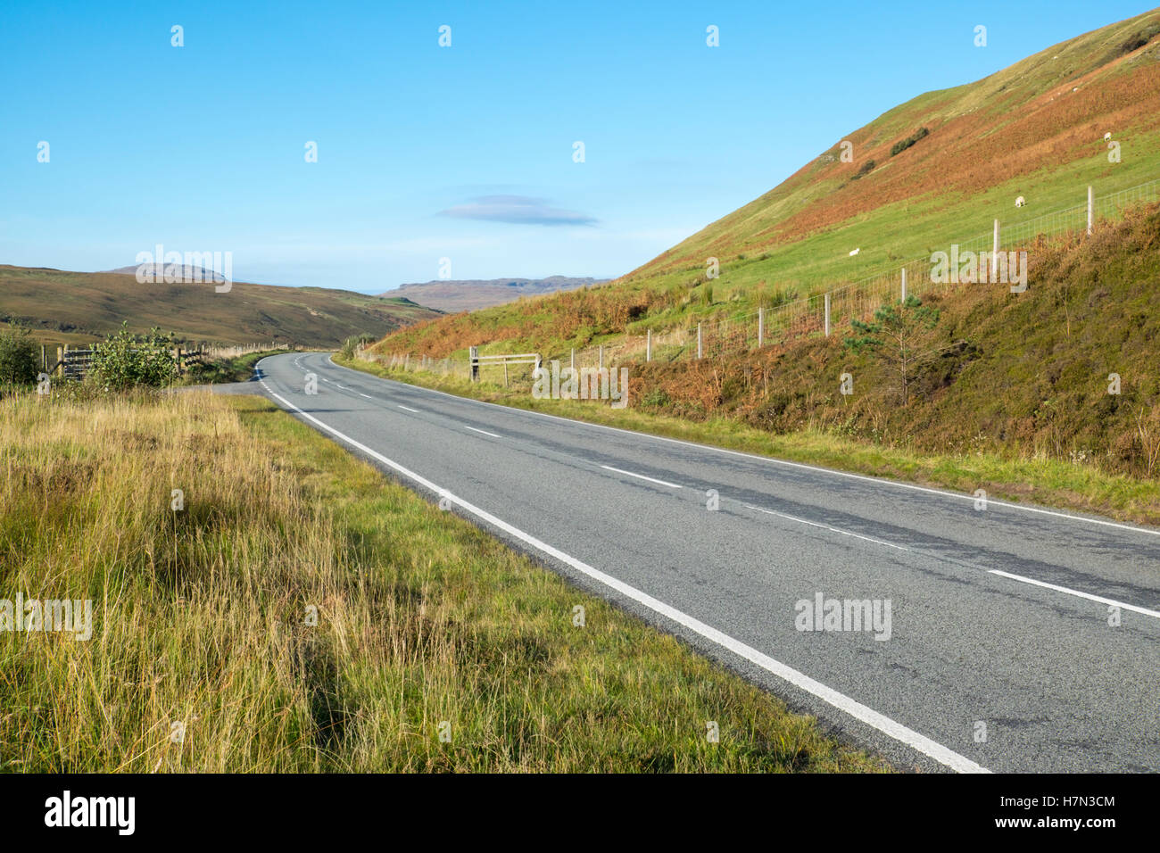 Street, Road on Isle of Skye, Scotland Stock Photo - Alamy