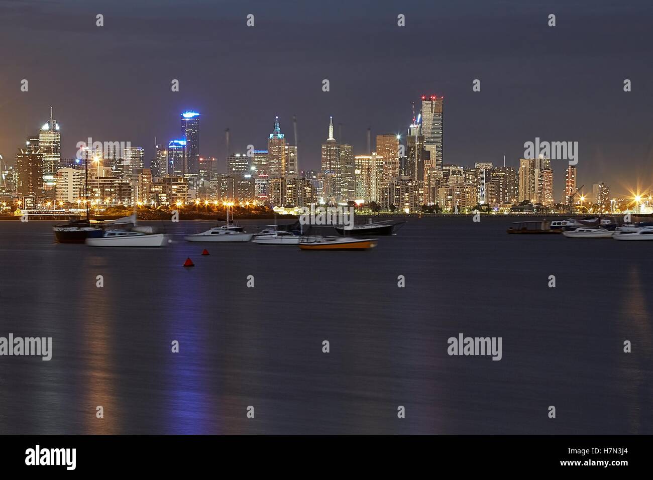 Melbourne city view Stock Photo - Alamy