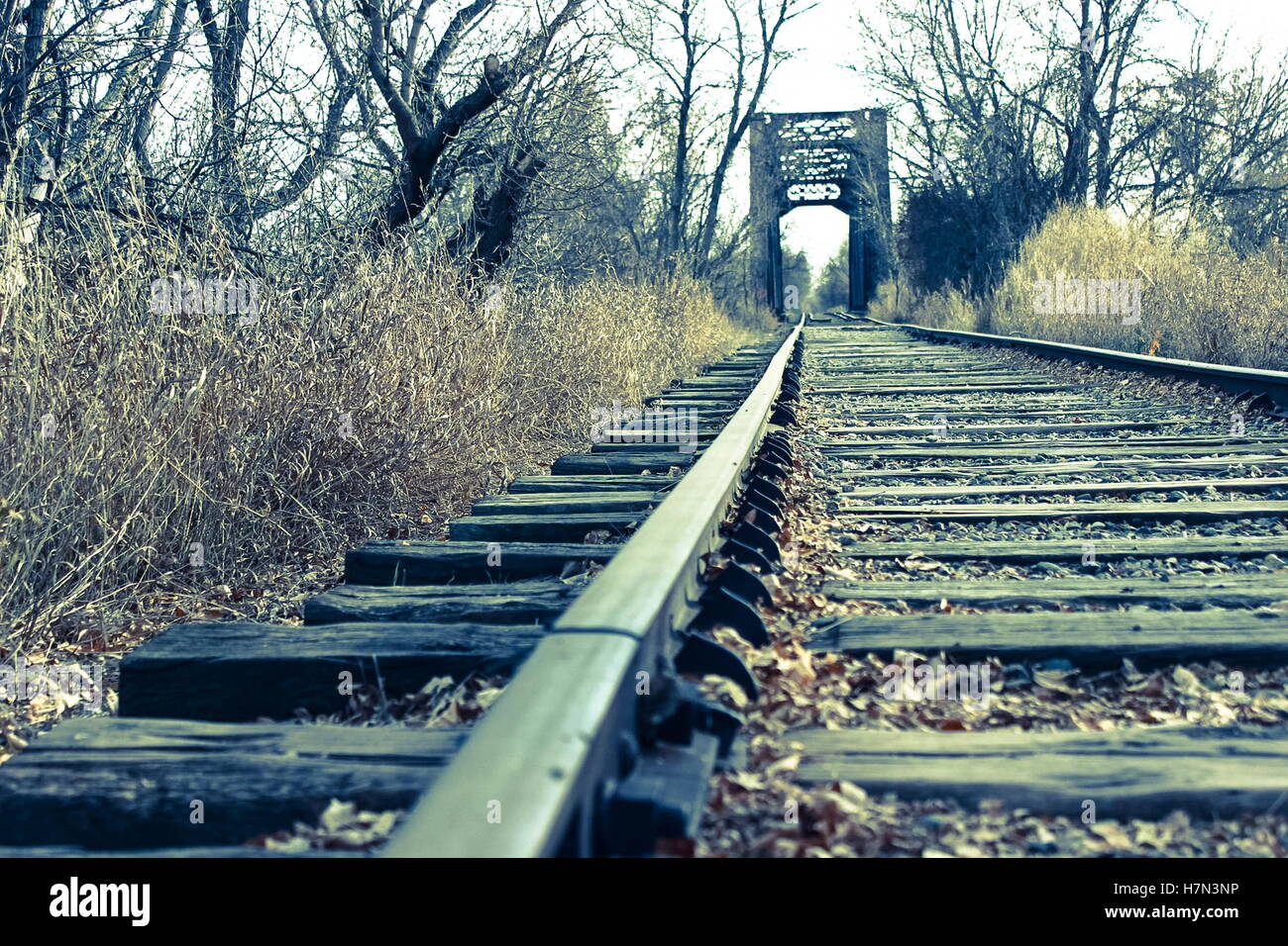 Steel rail bridge hi-res stock photography and images - Alamy