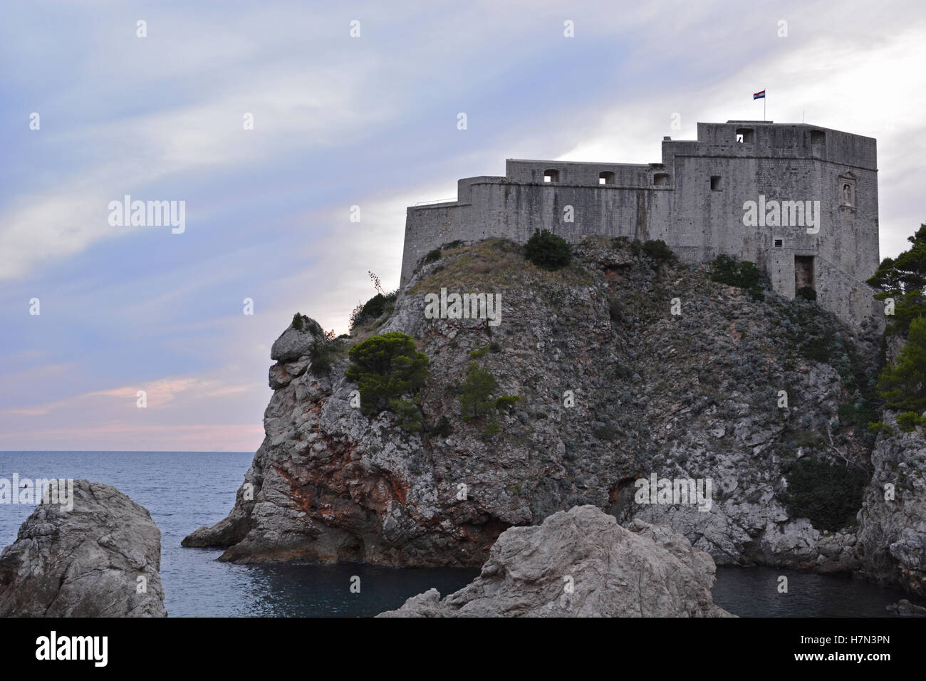 Fort Lawrence sits above the Adriatic Sea near the Old City of ...