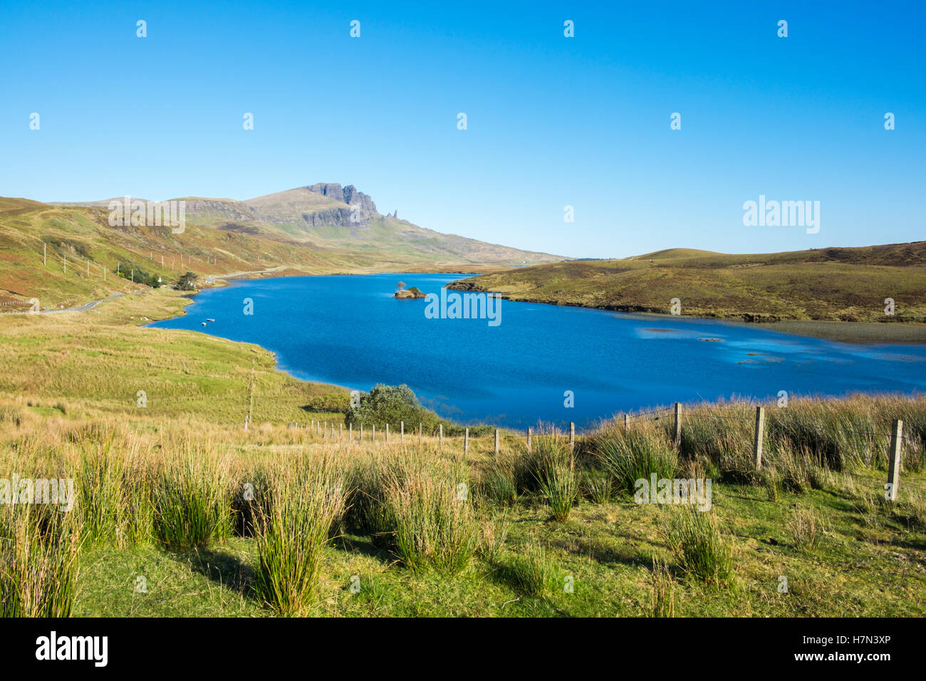 Lake, Isle of Skye, Old Man of Storr, Portree, Scotland Stock Photo - Alamy