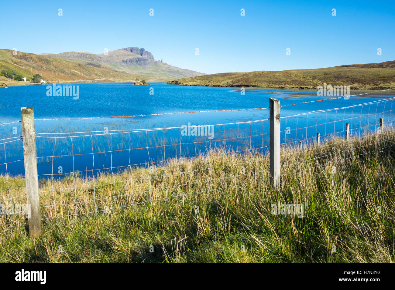 Lake, Isle of Skye, Old Man of Storr, Portree, Scotland Stock Photo - Alamy