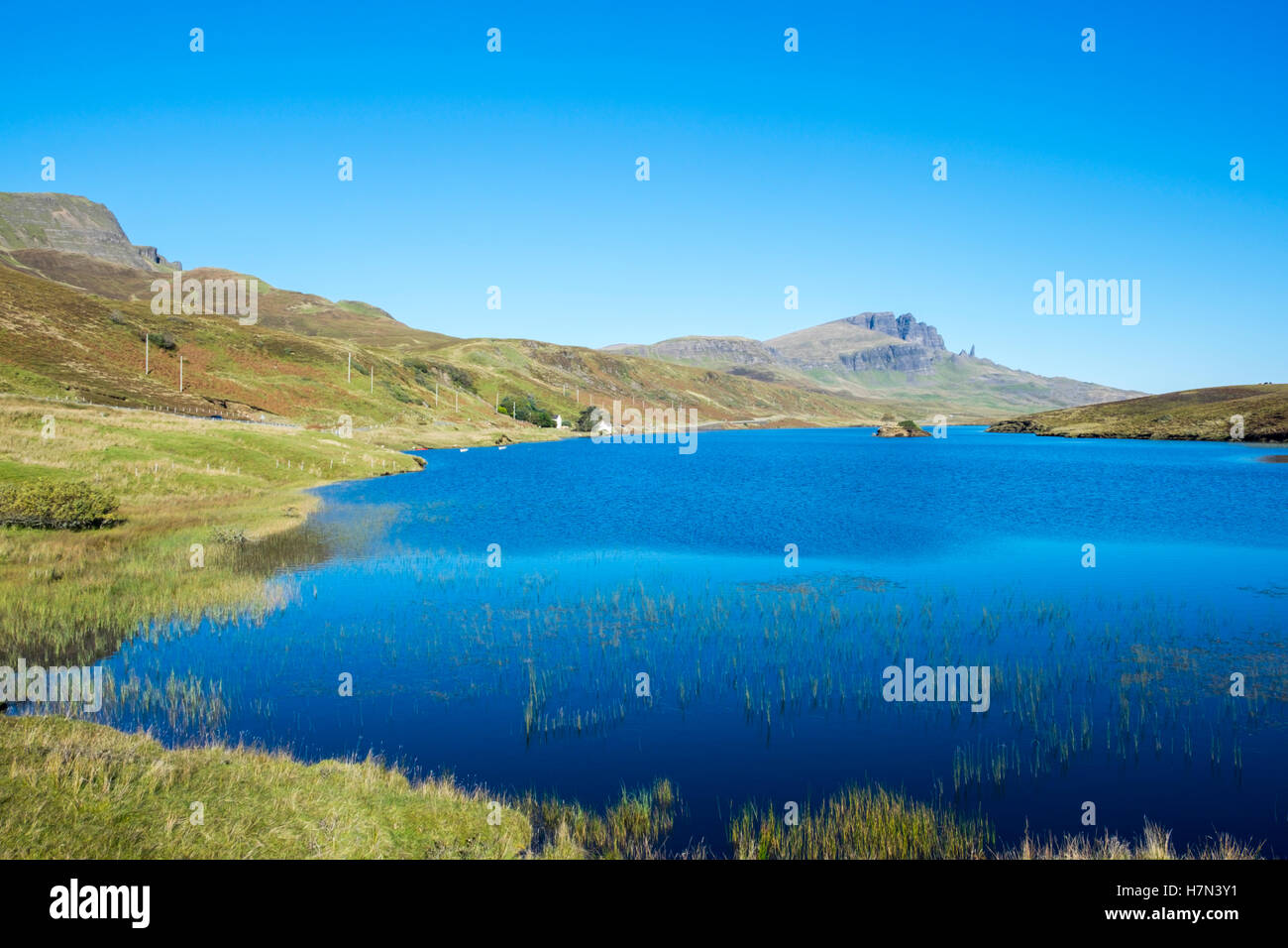 Lake, Isle of Skye, Old Man of Storr, Portree, Scotland Stock Photo - Alamy