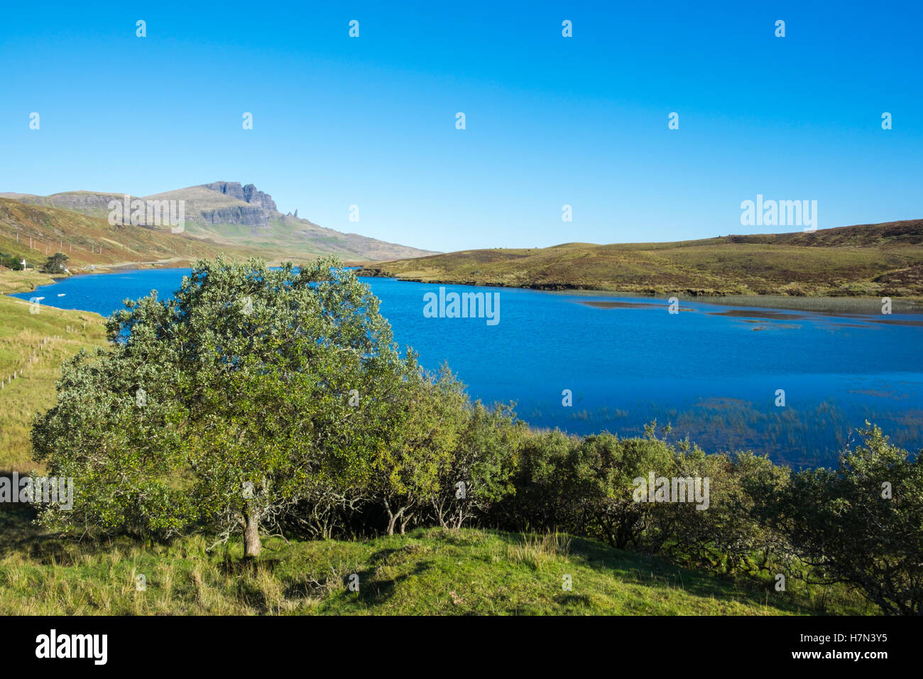 Lake, Isle of Skye, Old Man of Storr, Portree, Scotland Stock Photo - Alamy