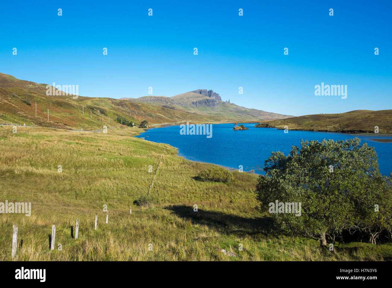 Lake, Isle of Skye, Old Man of Storr, Portree, Scotland Stock Photo - Alamy