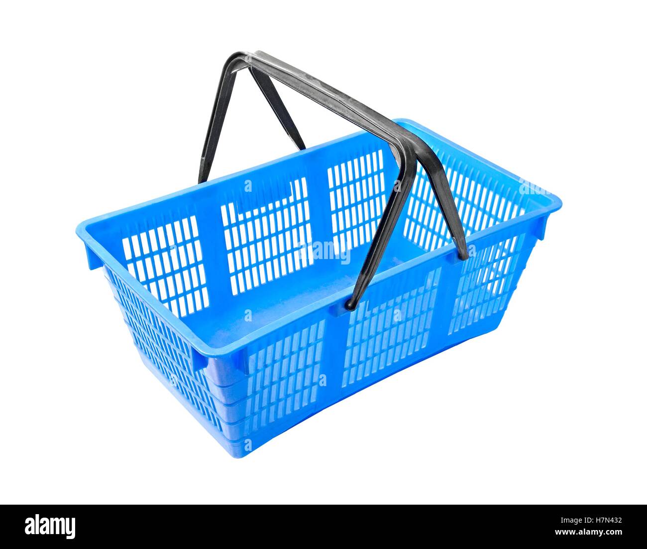 Shopping basket on white Stock Photo - Alamy