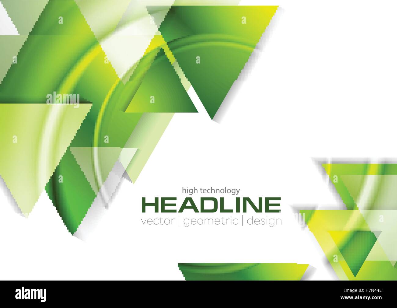 Green glossy tech triangles abstract background. Vector geometric graphic design Stock Vector ...