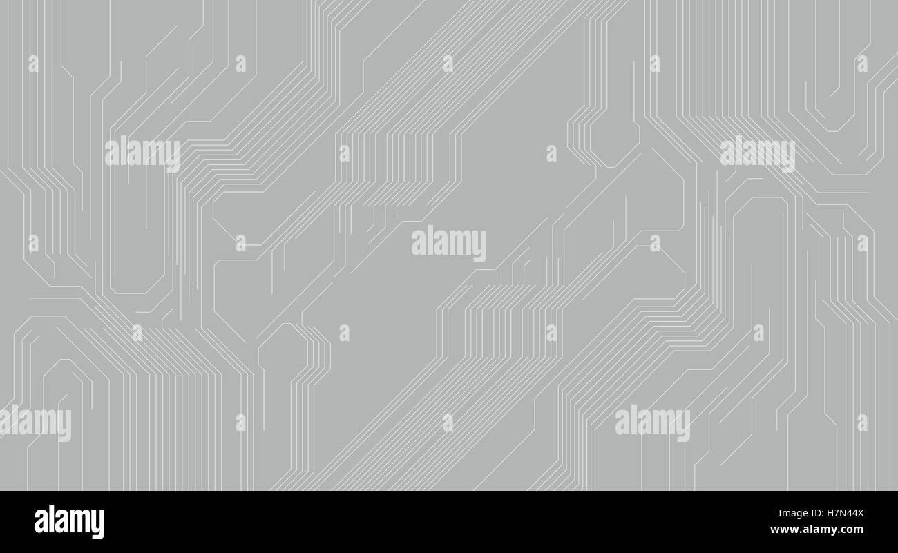 Grey abstract background with hi-tech circuit board chip. Vector ...