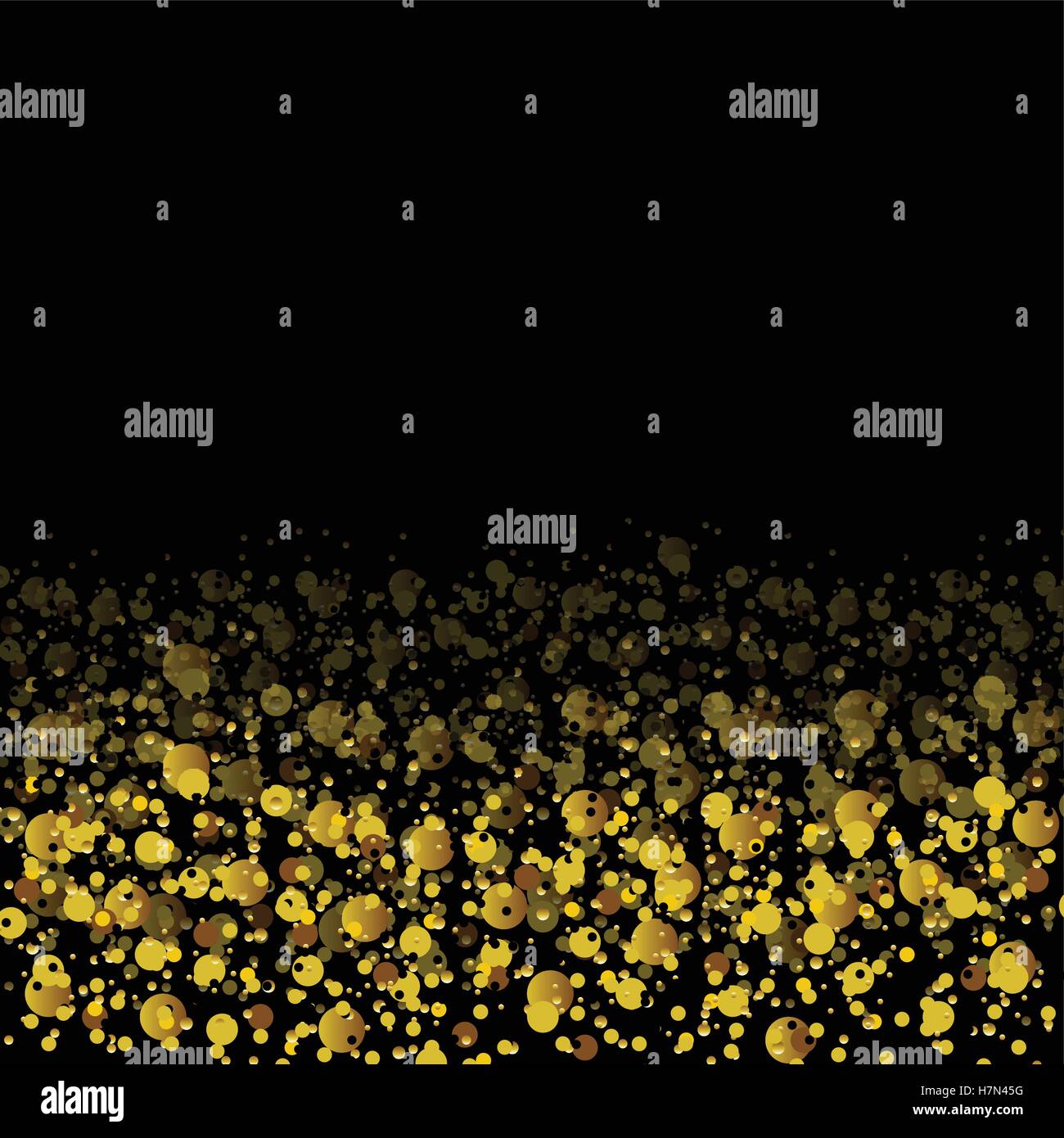 Golden glitter shiny particles abstract background. Magic sparkle dark ...