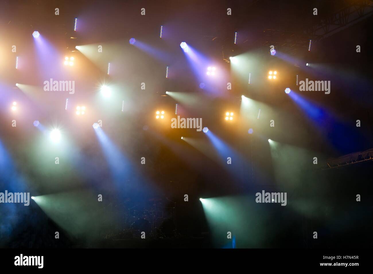 Colorful Concert Lighting Stock Photo - Alamy