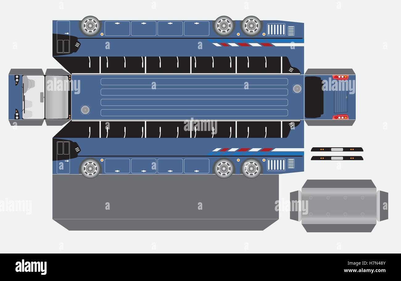 Super Long 15 Meter Paper bus model Stock Vector Image & Art - Alamy