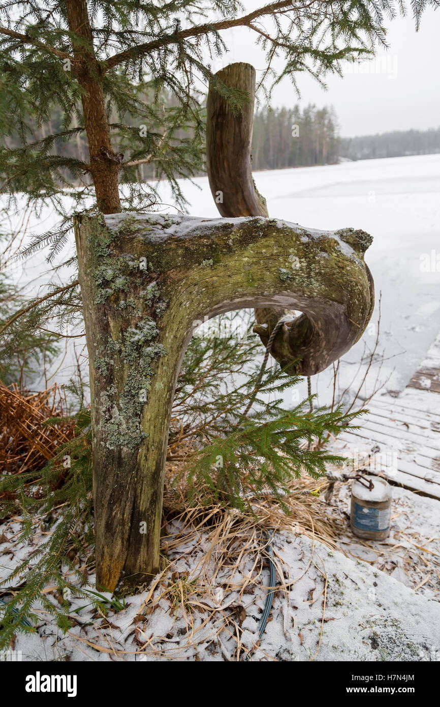 Boat tied to tree hi-res stock photography and images - Alamy