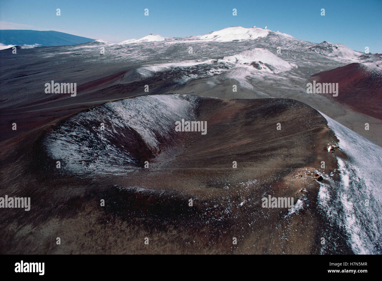 Caldera of Mauna Kea Volcano, Island of Hawaii, Hawaii Stock Photo - Alamy