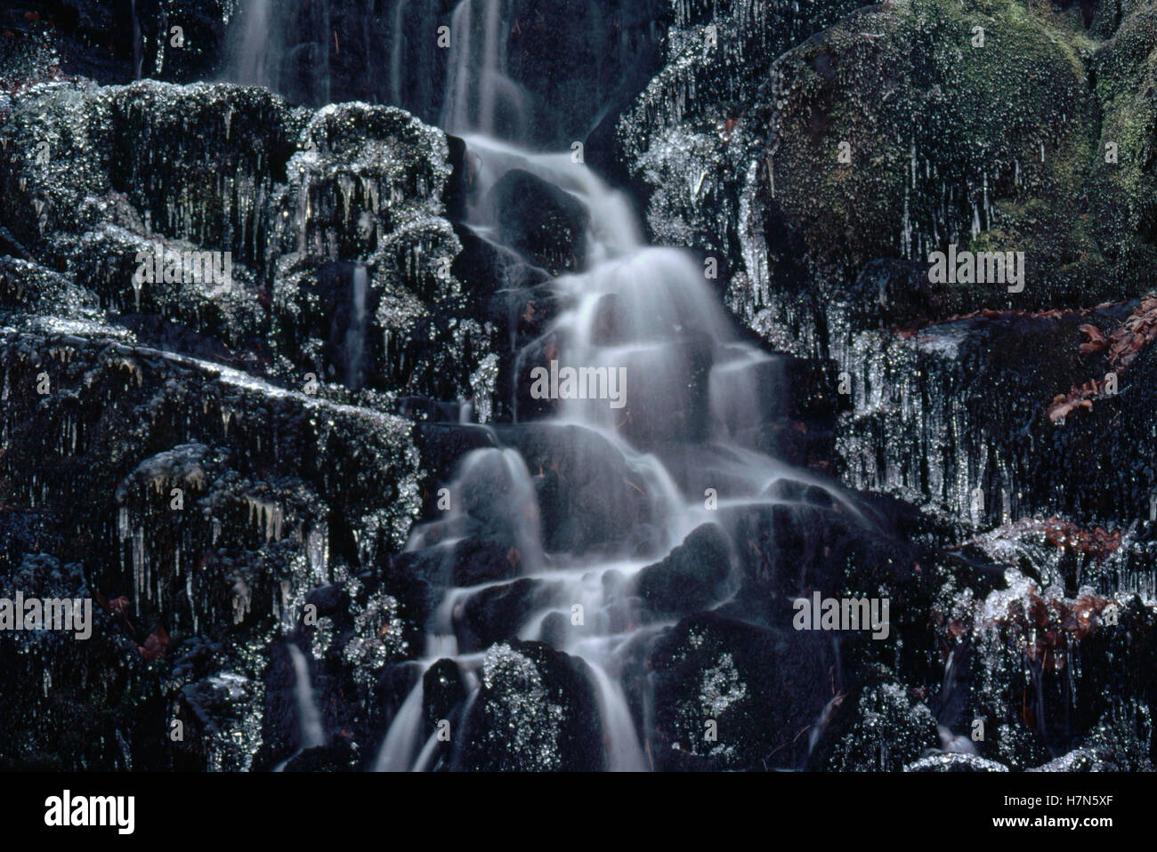 Freezing waterfall, Minnesota Stock Photo - Alamy