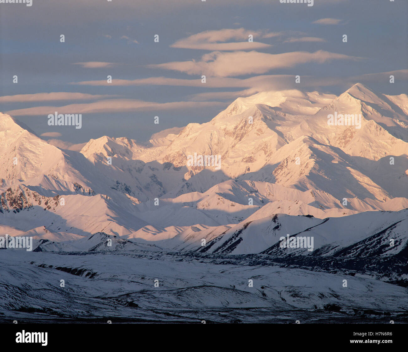 Mt Denali landscape, Denali National Park and Preserve, Alaska Stock ...