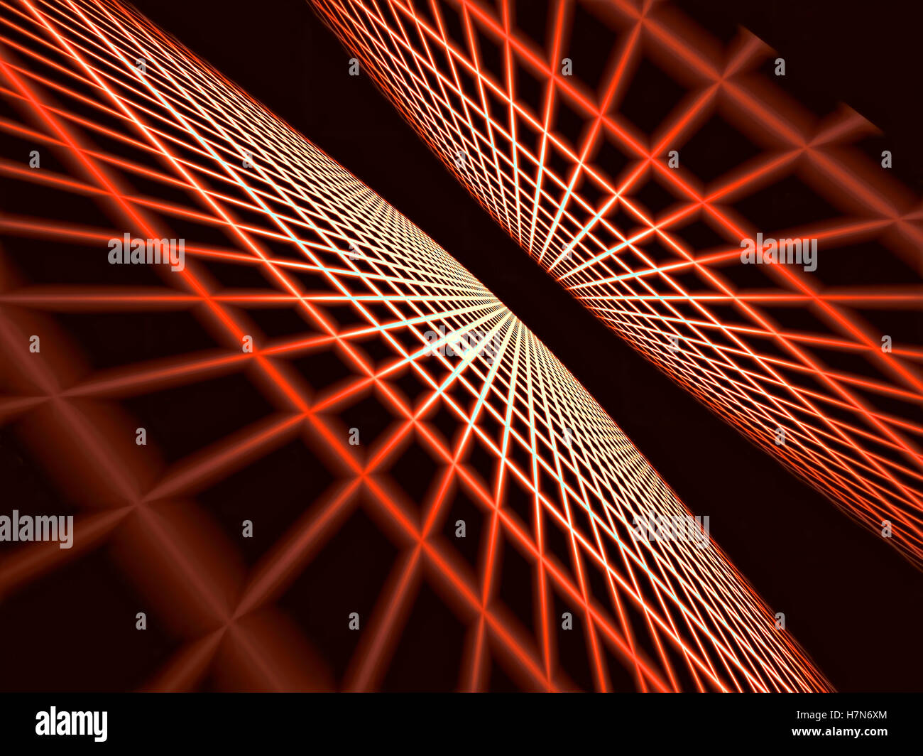 Abstract perspective with grid - digitally generated image Stock Photo ...