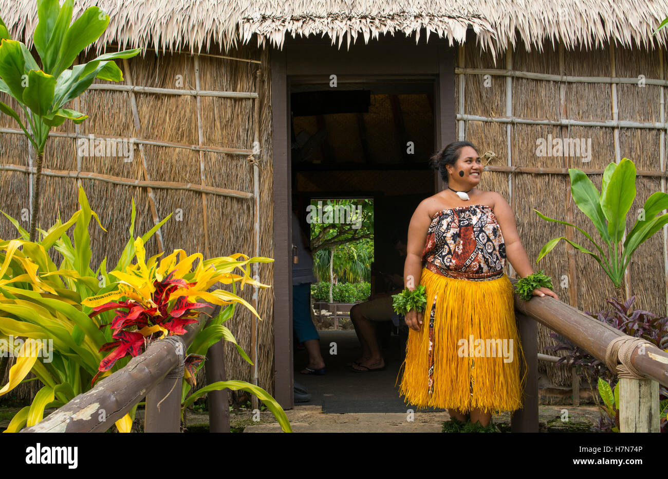 Laie Hawaii Polynesian Cultural Center performer in Fiji traditional ...