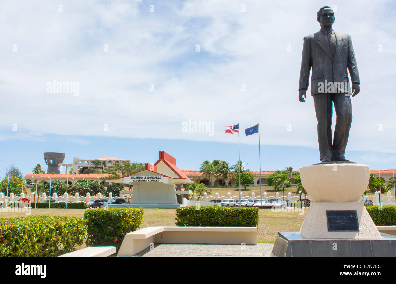 Guam USA Territory Governor's Complex in Hagatna of Ricardo J. Bordallo ...