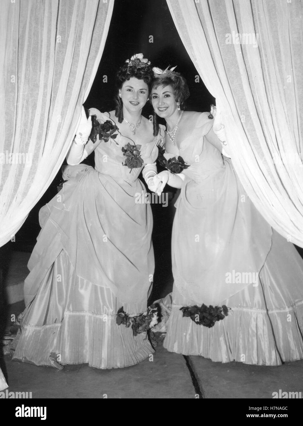 Marion Studholme (left) of Blackpool and Australian June Bronhill as ...