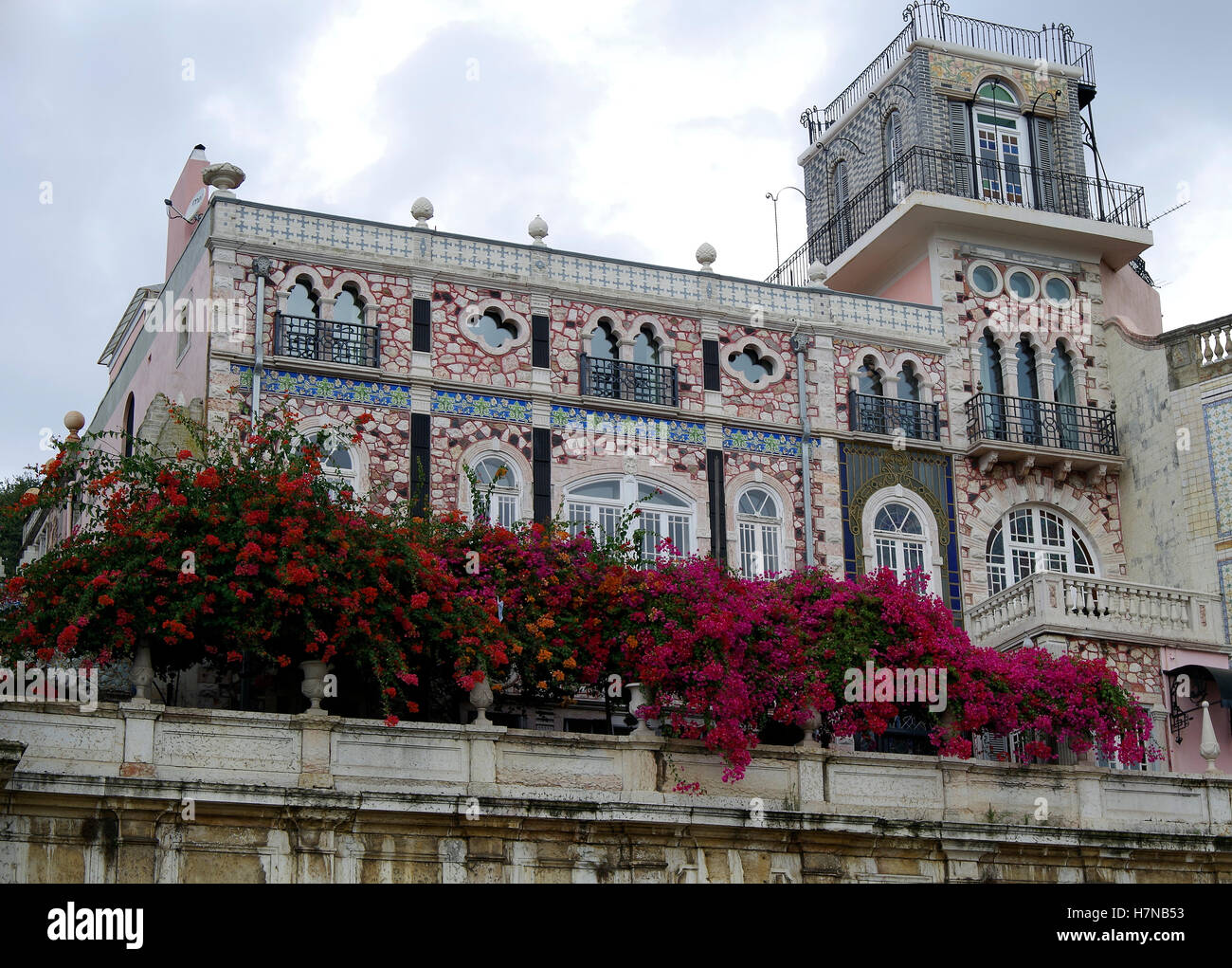 Lisbon, Portugal, Palacete Chafariz d' El Rei Stock Photo - Alamy