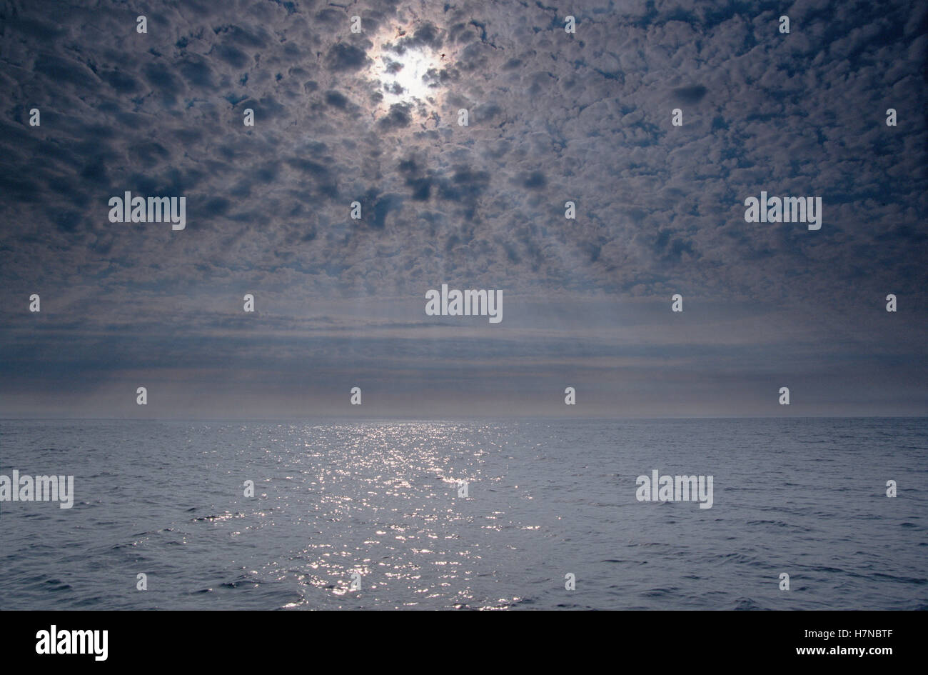 Sunlight filtering through clouds, Atlantic Ocean Stock Photo - Alamy