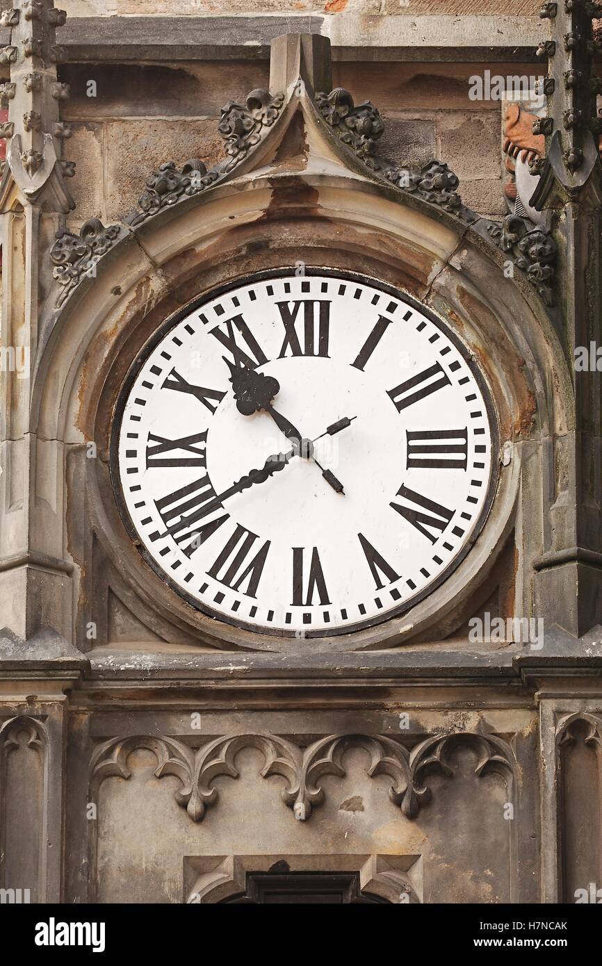 Old clock on a tower Stock Photo - Alamy