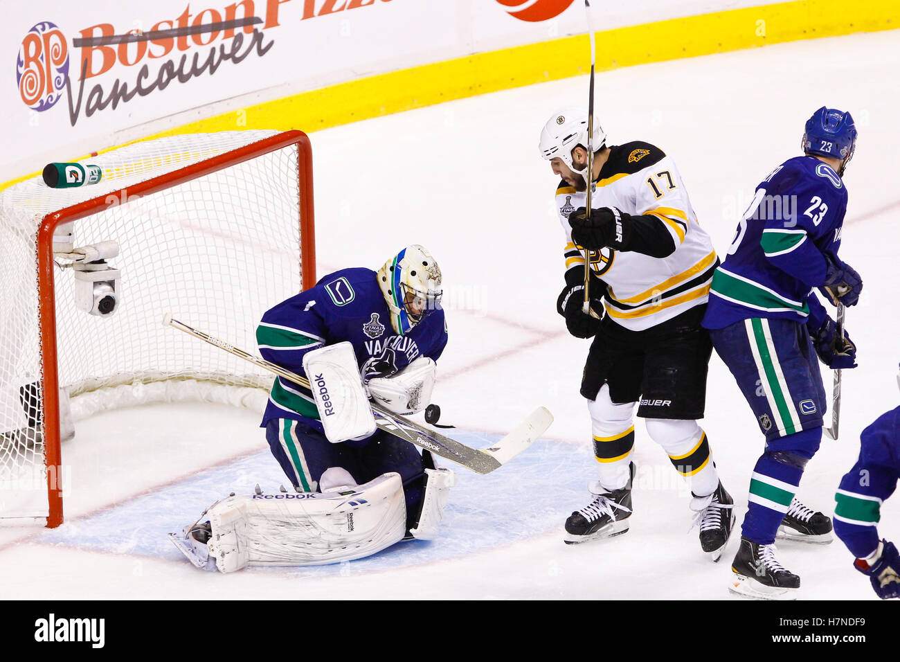 June 15, 2011; Vancouver, BC, CANADA; Vancouver Canucks goalie Roberto ...