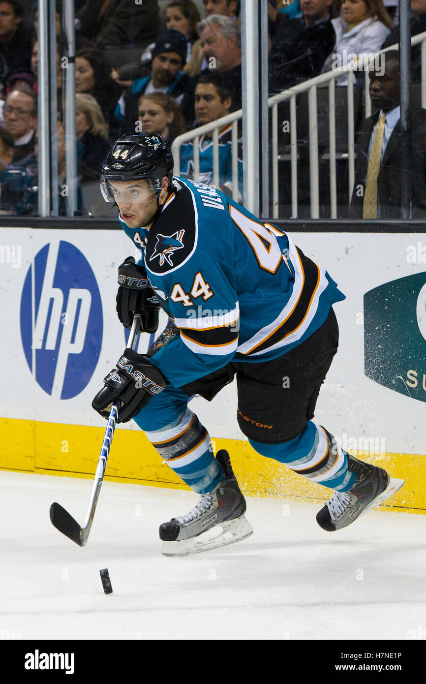Nov 7, 2011; San Jose, CA, USA; San Jose Sharks defenseman Marc-Edouard ...