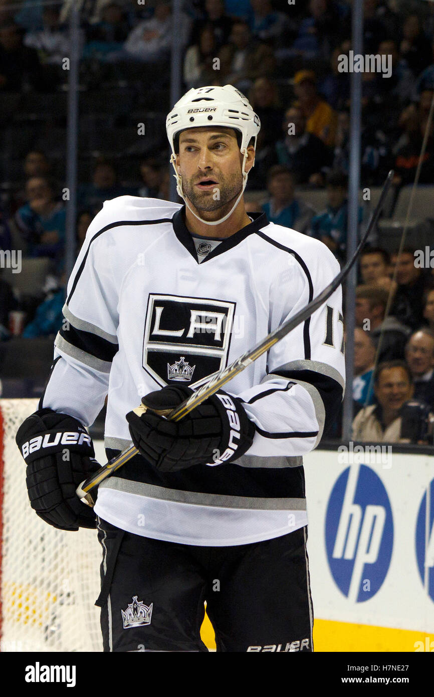 Nov 7, 2011; San Jose, CA, USA; Los Angeles Kings left wing Ethan ...