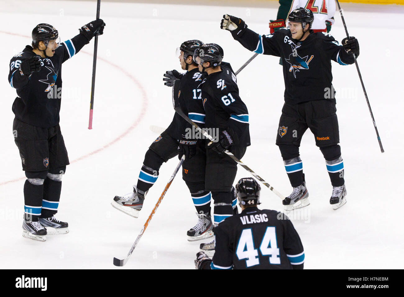 Nov 10, 2011; San Jose, CA, USA; San Jose Sharks left wing Torrey ...