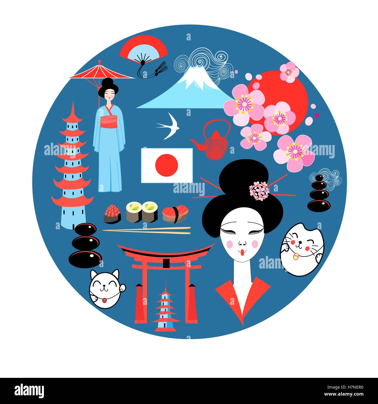 Decorations japan Stock Vector Images - Alamy