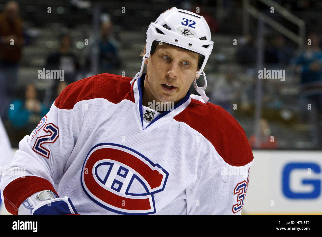 Dec 1, 2011; San Jose, CA, USA; Montreal Canadiens left wing Travis ...