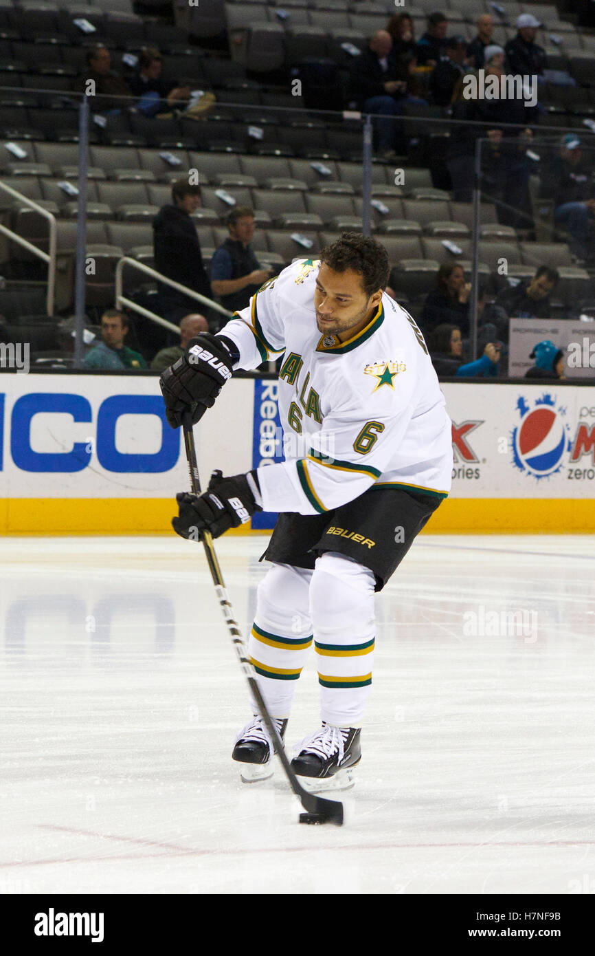 Dec 8, 2011; San Jose, CA, USA; Dallas Stars defenseman Trevor Daley (6 ...