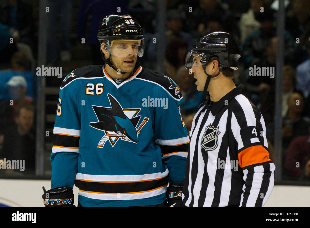 Dec 8, 2011; San Jose, CA, USA; San Jose Sharks center Michal Handzus ...