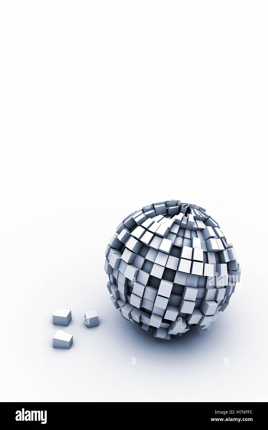 Broken sphere Cut Out Stock Images & Pictures - Alamy