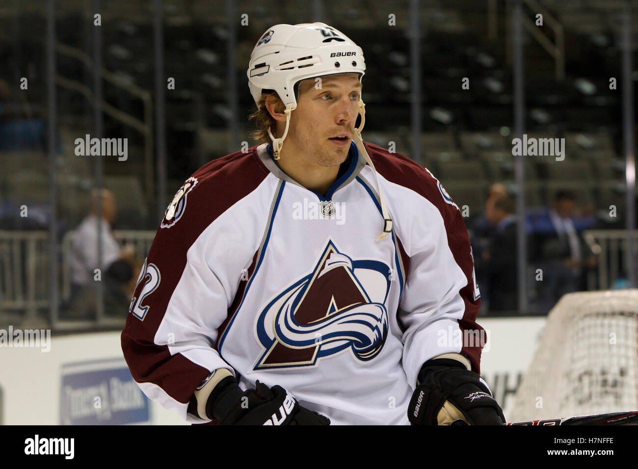 Dec 15, 2011; San Jose, CA, USA; Colorado Avalanche defenseman Matt ...