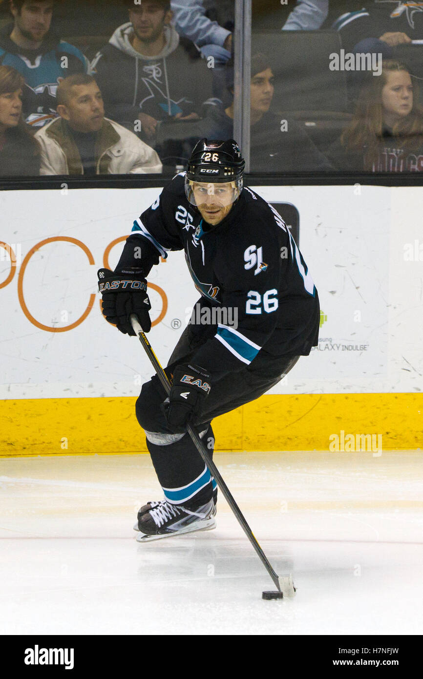 Dec 15, 2011; San Jose, CA, USA; San Jose Sharks center Michal Handzus ...
