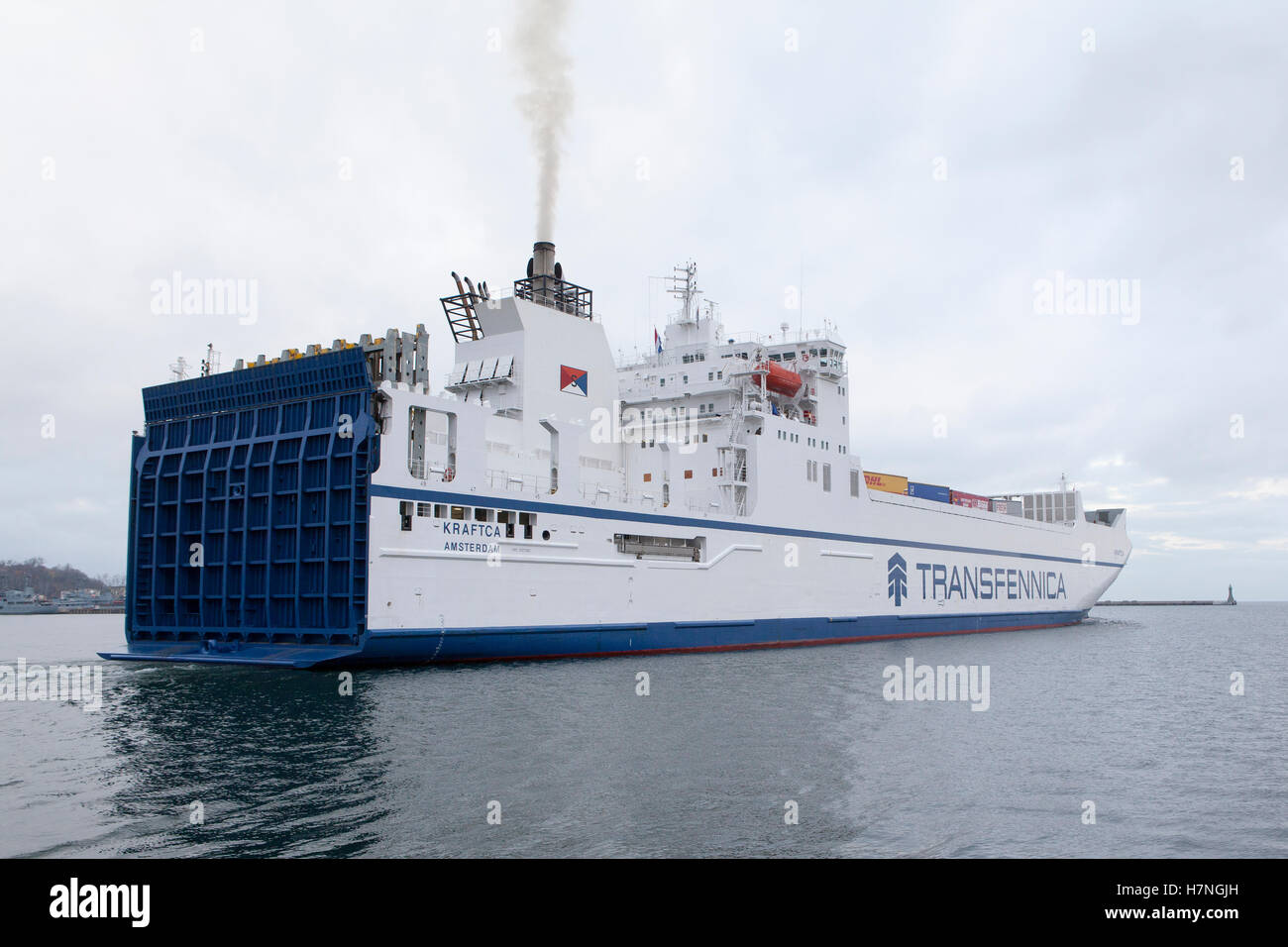 Transfennica Shipping service in Gdynia Stock Photo - Alamy
