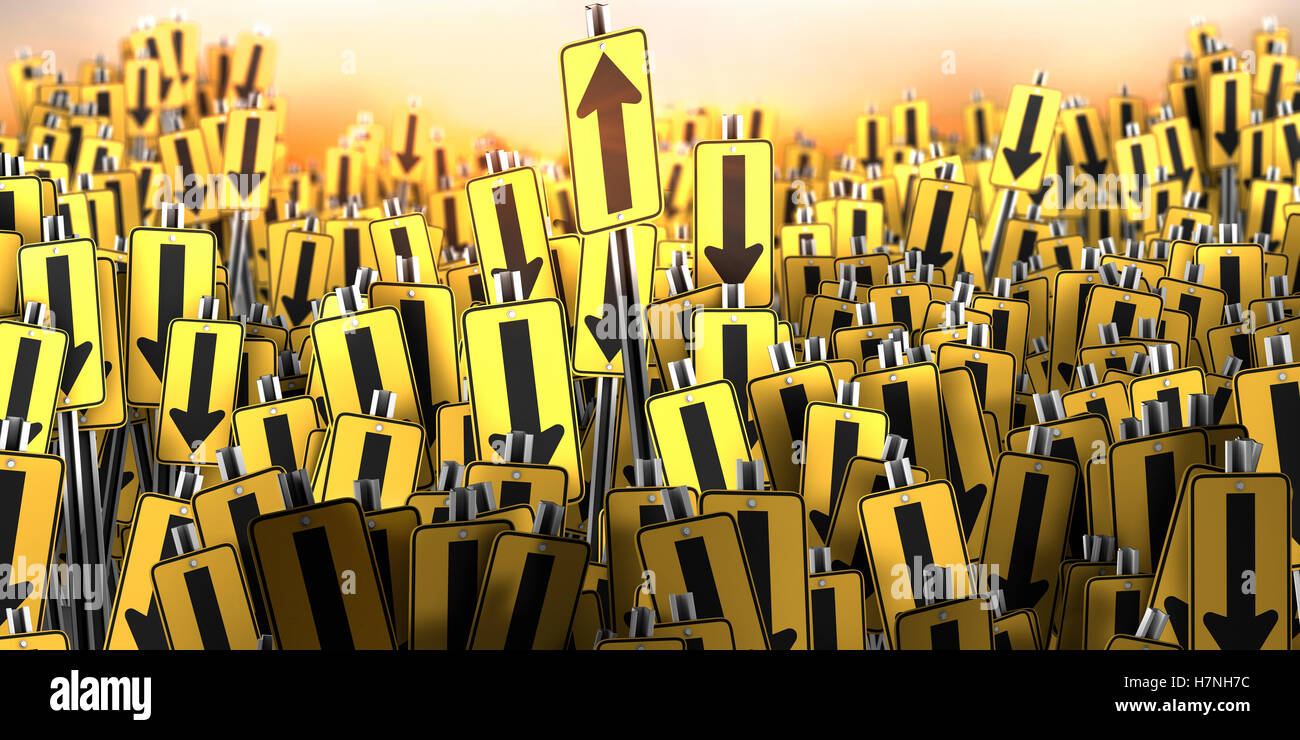 Signpost pointing in many directions hi-res stock photography and ...